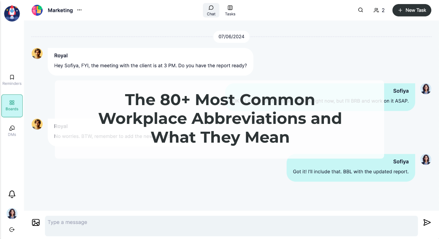 The 80+ Most Common Workplace Abbreviations and What They Mean - Caplos